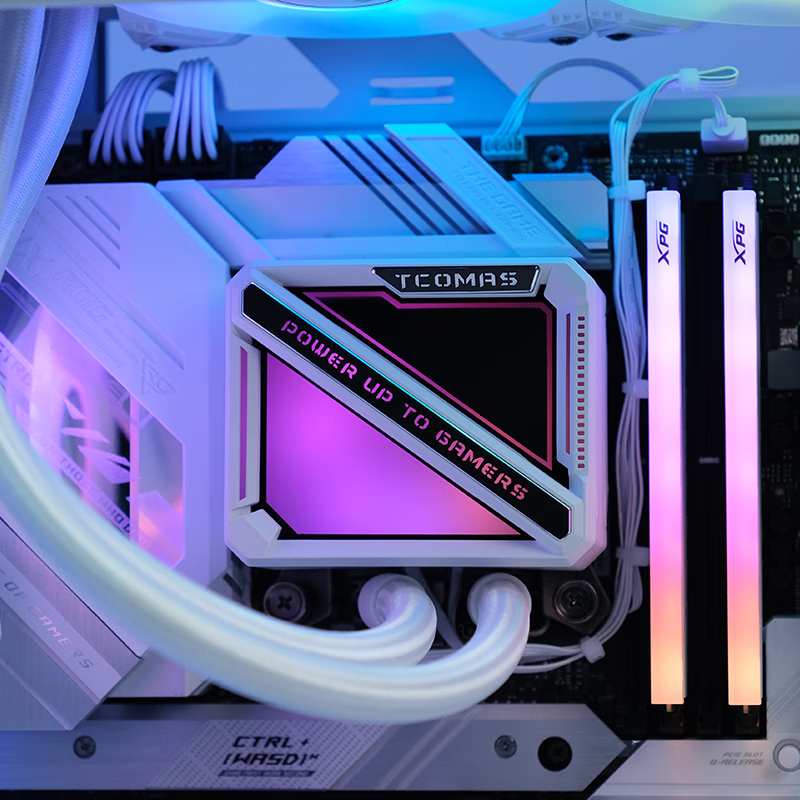 TCOMAS钛钽SJ A090 360黑色ARGB光效 一体式CPU水冷散热器 大冷头加厚冷排风扇